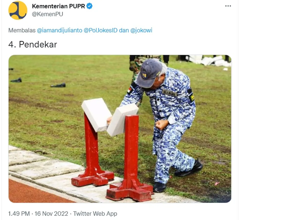 Menteri PUPR Basuki Hadimuljono Ternyata Juga Bisa Jadi Pendekar yang ... Menteri PUPR Basuki Hadimuljono Ternyata Juga Bisa Jadi Pendekar yang ...