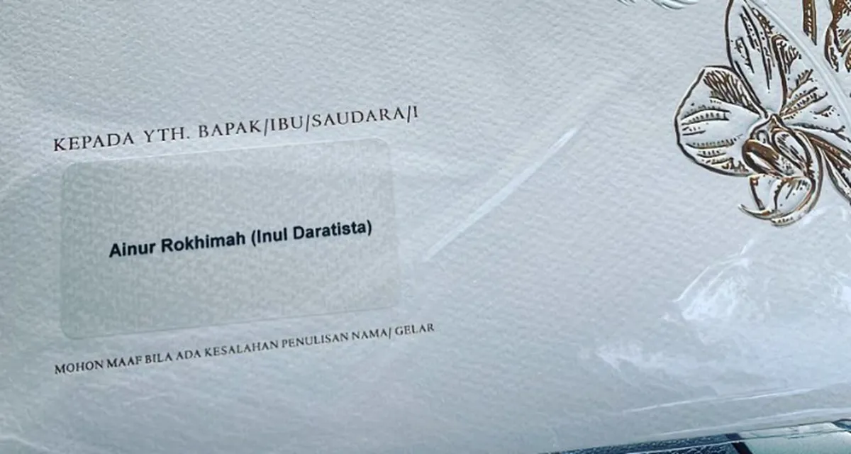 Inul Daratista Ucapkan Terima Kasih Usai Dapat Undangan Pernikahan ... Inul Daratista Ucapkan Terima Kasih Usai Dapat Undangan Pernikahan ...