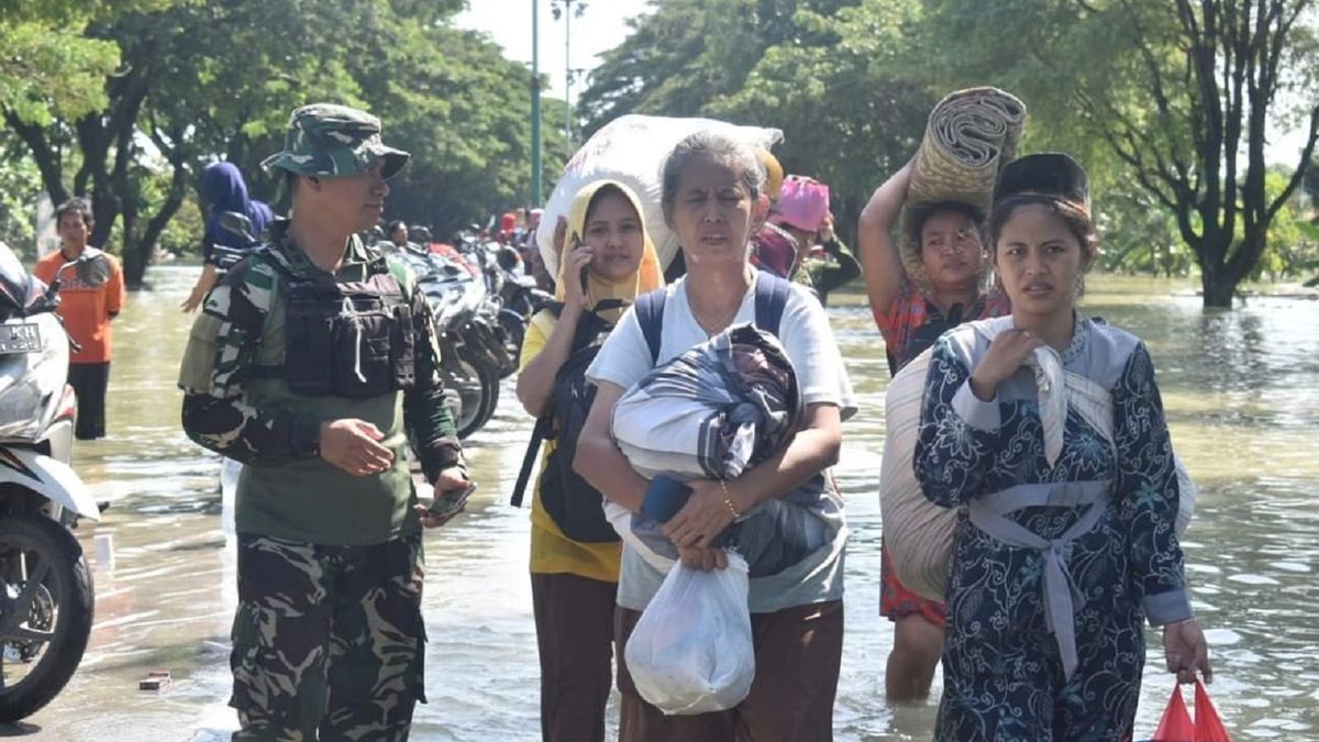 Ketinggian Air Banjir Karanganyar Demak Sudah Mulai Berkurang Sinar