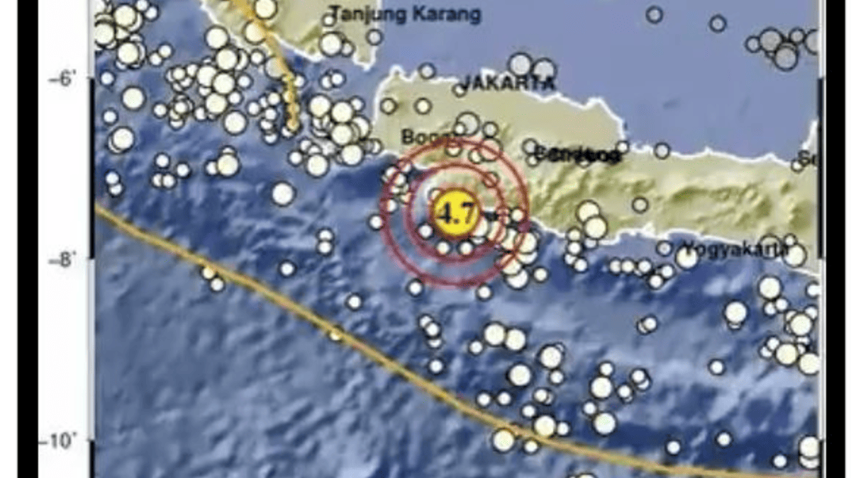 Gempa Terkini Di Kabupaten Sukabumi Kekuatan Mag 4 7 Terasa Hingga