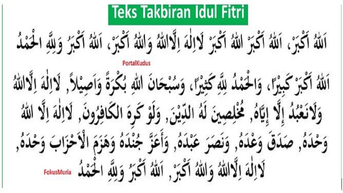 LIRIK Takbiran Idul Fitri 2024 Lengkap Latin dengan Artinya dalam ... LIRIK Takbiran Idul Fitri 2024 Lengkap Latin dengan Artinya dalam ...