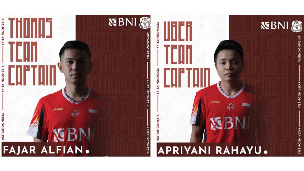 Fajar dan Apriyani Jadi Kapten Thomas dan Uber Cup 2024, Ini Dia Daftar ... Fajar dan Apriyani Jadi Kapten Thomas dan Uber Cup 2024, Ini Dia Daftar ...