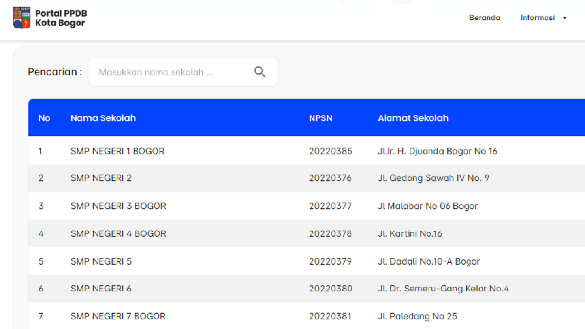Jam Berapa Pengumuman Hasil Seleksi PPDB Kota Bogor 2024 SMP Dibagikan ... Jam Berapa Pengumuman Hasil Seleksi PPDB Kota Bogor 2024 SMP Dibagikan ...