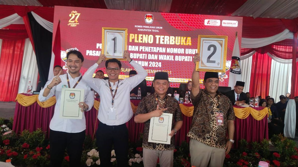 KPU Kabupaten Tegal Umumkan Penetapan Paslon Pilkada 2024 : Bima-Mujab ... KPU Kabupaten Tegal Umumkan Penetapan Paslon Pilkada 2024 : Bima-Mujab ...