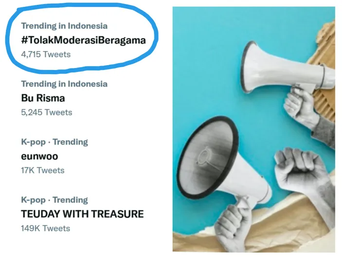 Tagar 'Tolak Moderasi Beragama' Menggema di Twitter, Netizen Singgung ... Tagar 'Tolak Moderasi Beragama' Menggema di Twitter, Netizen Singgung ...