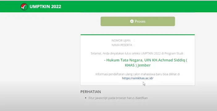 UMPTKIN 2022: Cara Melihat Nilai UM-PTKIN 2022, Bagaimana Cara Cek Skor ... UMPTKIN 2022: Cara Melihat Nilai UM-PTKIN 2022, Bagaimana Cara Cek Skor ...