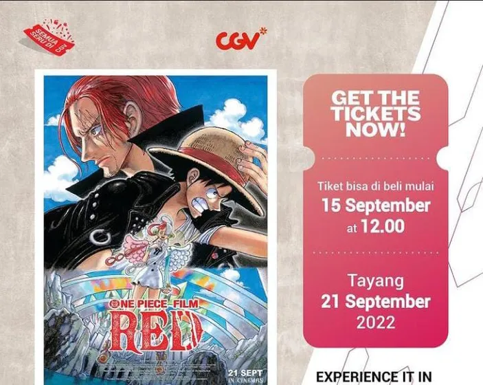 Besok, One Piece Film Red Tayang Perdana di Indonesia, Catat Lokasi ... Besok, One Piece Film Red Tayang Perdana di Indonesia, Catat Lokasi ...