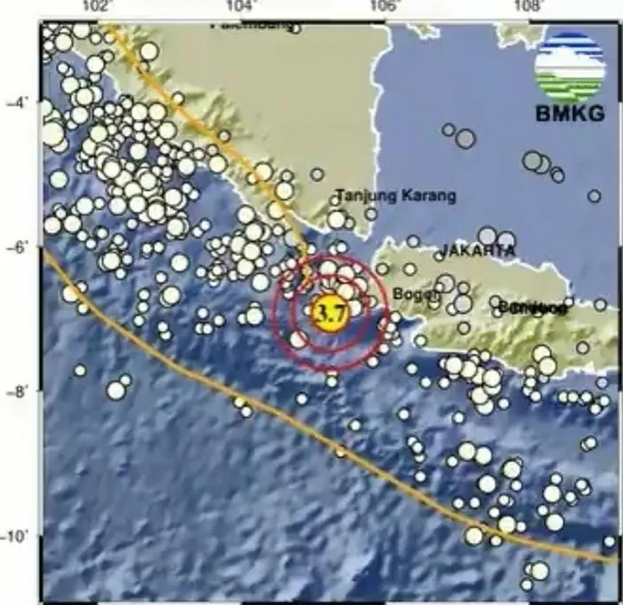 Gempa Magnitudo 5 7 Guncang Banten Selasa Pagi Getaran Terasa Hingga