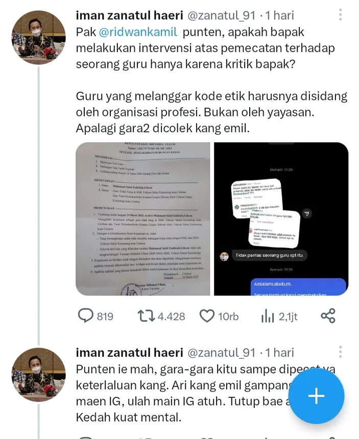 Viral Karena Dipecat Usai Lontarkan Kata Maneh, Begini Tanggapan Salah ... Viral Karena Dipecat Usai Lontarkan Kata Maneh, Begini Tanggapan Salah ...