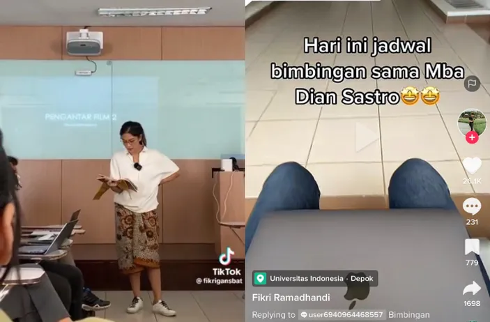 Momen Dian Sastro Jadi Dosen Viral, Netizen: Jadi Ingin Mengulang Kuliah Momen Dian Sastro Jadi Dosen Viral, Netizen: Jadi Ingin Mengulang Kuliah