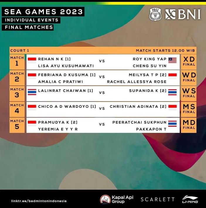 Sea Games 2023 Babak Final Didominasi Indonesia Berikut Cara Menonton