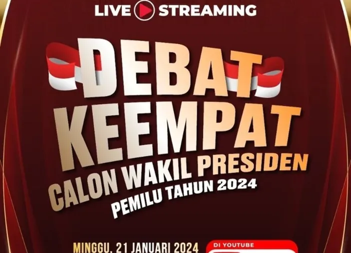Link Live Streaming Debat Pilpres 2024 Antara Para Cawapres Malam Ini