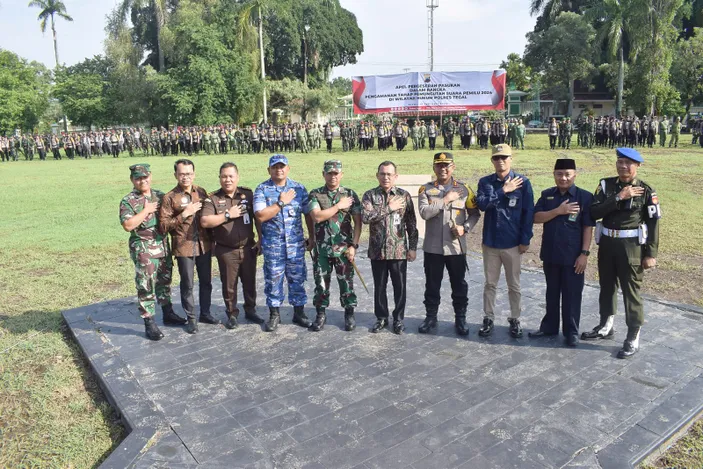 Apel Pergeseran Pasukan Pengamanan Tahap Pemungutan Suara Pemilu 2024