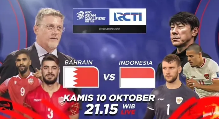 Link Live Streaming Bahrain Vs Indonesia Kualifikasi Piala Dunia 2026