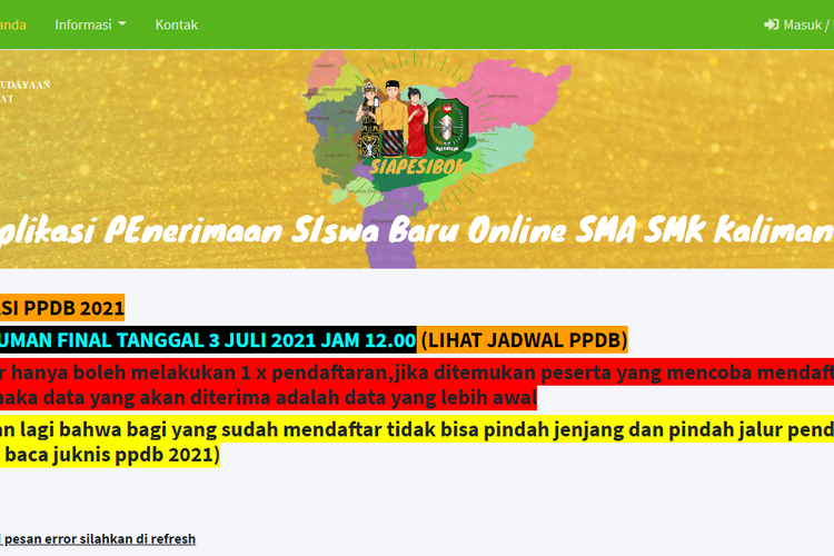 Link Pengumuman Ppdb Kalbar 2021 Smasmk Cek Hasil Seleksi Di Ppdb ... Link Pengumuman Ppdb Kalbar 2021 Smasmk Cek Hasil Seleksi Di Ppdb ...