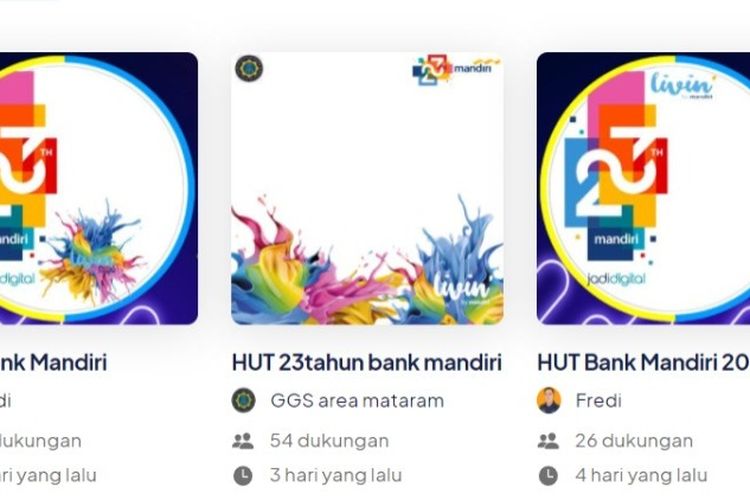 Link Download Twibbon HUT Bank Mandiri ke 23, Tema Mandiri Jadi Digital ... Link Download Twibbon HUT Bank Mandiri ke 23, Tema Mandiri Jadi Digital ...