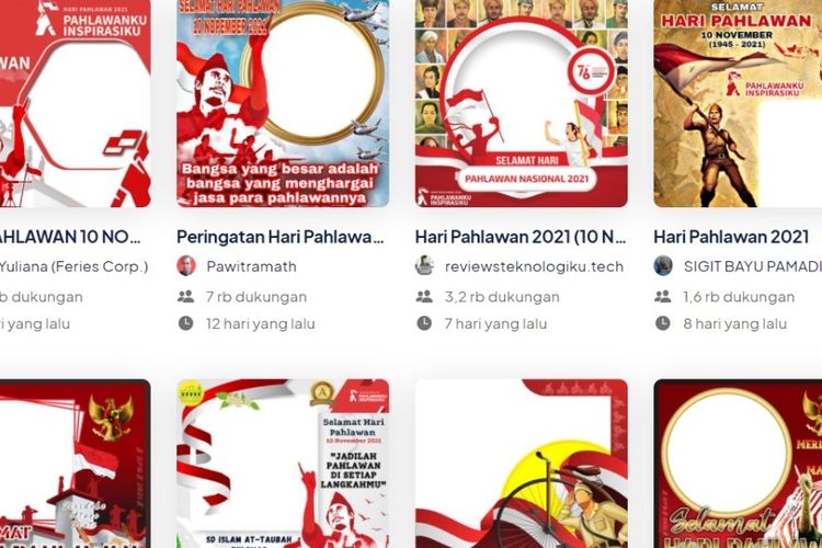 Link Download Twibbon Hari Pahlawan 2021 Serta Cara Memasang Foto Dan