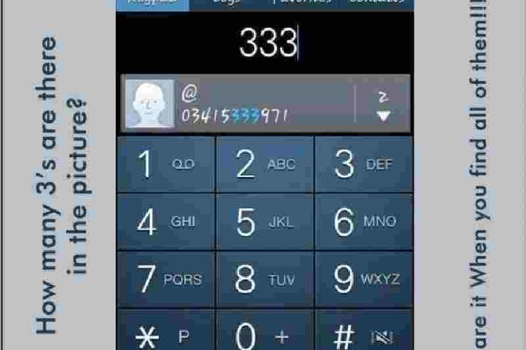 Tes IQ: Hitunglah Jumlah Angka 3 pada Keseluruhan Layar Handphone yang ... Tes IQ: Hitunglah Jumlah Angka 3 pada Keseluruhan Layar Handphone yang ...