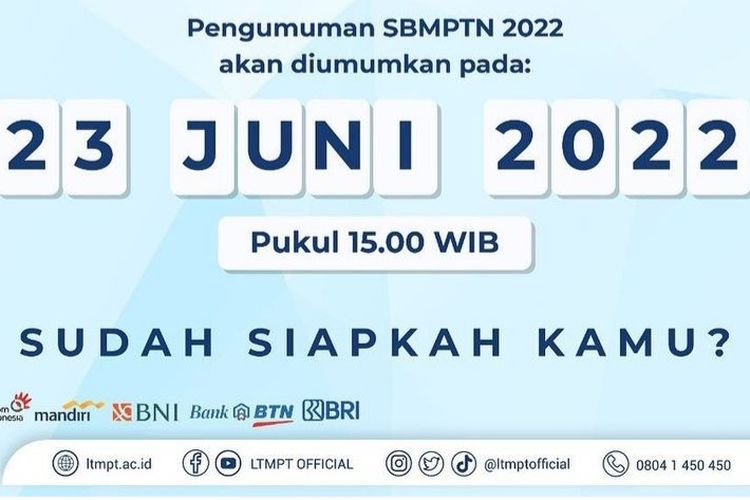 Pengumuman Sebentar Lagi! Ini Cara Cek Lolos atau Tidak SBMPTN 2022 ... Pengumuman Sebentar Lagi! Ini Cara Cek Lolos atau Tidak SBMPTN 2022 ...