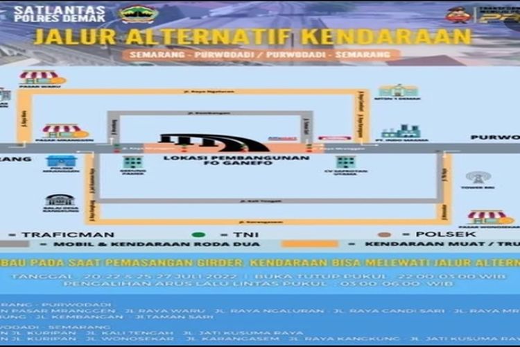 Jadwal Buka Tutup dan Pengalihan Arus lalu Lintas Jalur Semarang ... Jadwal Buka Tutup dan Pengalihan Arus lalu Lintas Jalur Semarang ...
