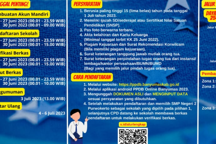 Pendaftaran PPDB Banyumas 2023 SMP Dibuka 23 Juni 2023 ONLINE! Ini ... Pendaftaran PPDB Banyumas 2023 SMP Dibuka 23 Juni 2023 ONLINE! Ini ...