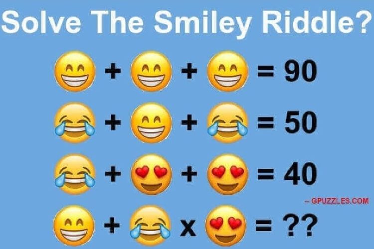 Tes IQ Matematika: Temukan Nilai Emoji pada Gambar, Hanya yang Cerdas ... Tes IQ Matematika: Temukan Nilai Emoji pada Gambar, Hanya yang Cerdas ...