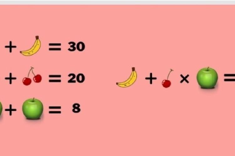 Tes IQ : Temukan Nilai Pisang, Ceri, dan Apel pada Gambar, Buktikan ... Tes IQ : Temukan Nilai Pisang, Ceri, dan Apel pada Gambar, Buktikan ...