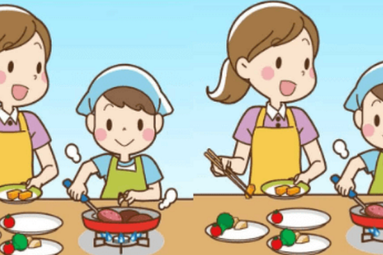 Tes IQ: Lihat Perbedaan dalam Ibu dan Anak yang Sedang Memasak? Cuma ... Tes IQ: Lihat Perbedaan dalam Ibu dan Anak yang Sedang Memasak? Cuma ...