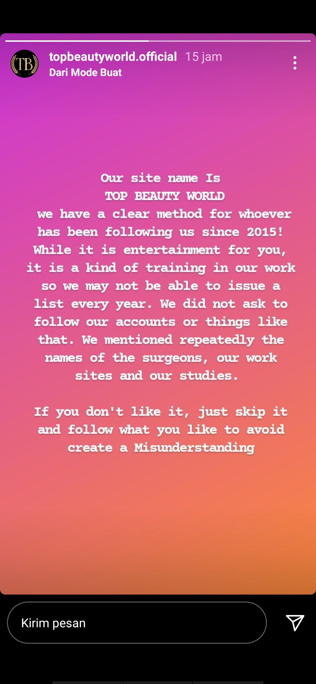 Diserang Usai Jadikan Lesty Wanita Tercantik di Dunia, TB World: Kami ... Diserang Usai Jadikan Lesty Wanita Tercantik di Dunia, TB World: Kami ...