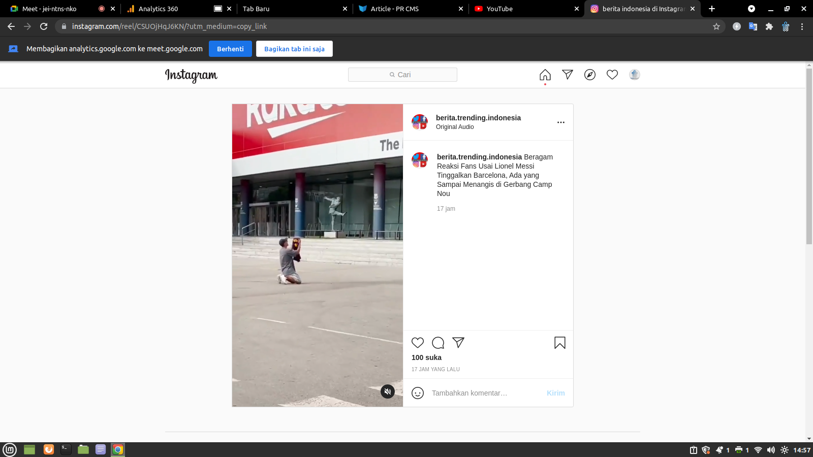 Trending, Berbagai Reaksi Fans Usai Lionel Messi Tinggalkan Barcelona ... Trending, Berbagai Reaksi Fans Usai Lionel Messi Tinggalkan Barcelona ...