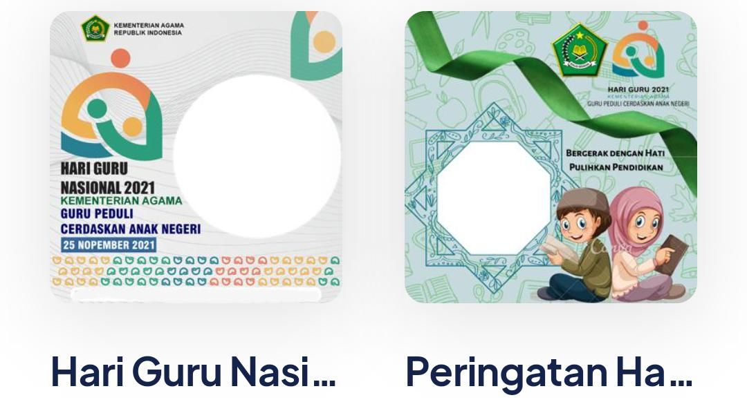 39 Link Twibbon Hari Guru Nasional 2021 Kemenag Dan Kemendikbud Terbaru