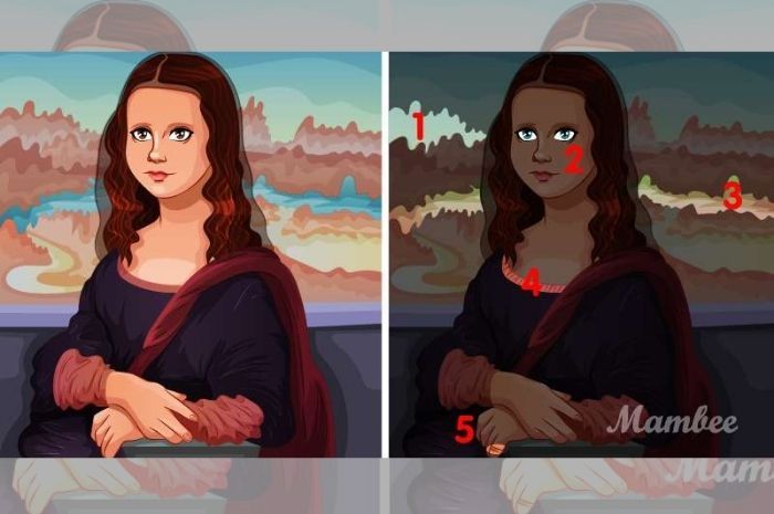 Tes Fokus: Bisakah Anda Menemukan Perbedaan dari 2 Lukisan Mona Lisa ... Tes Fokus: Bisakah Anda Menemukan Perbedaan dari 2 Lukisan Mona Lisa ...