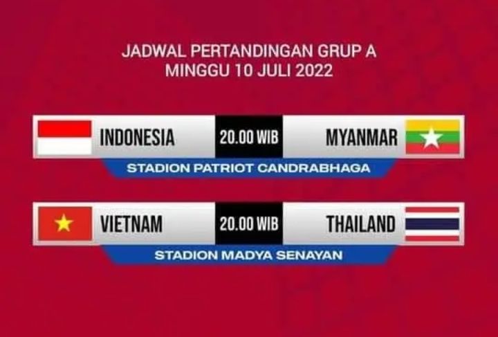 Indonesia 4 1 Myanmar Di Babak Pertama Vietnam Vs Thailand Imbang