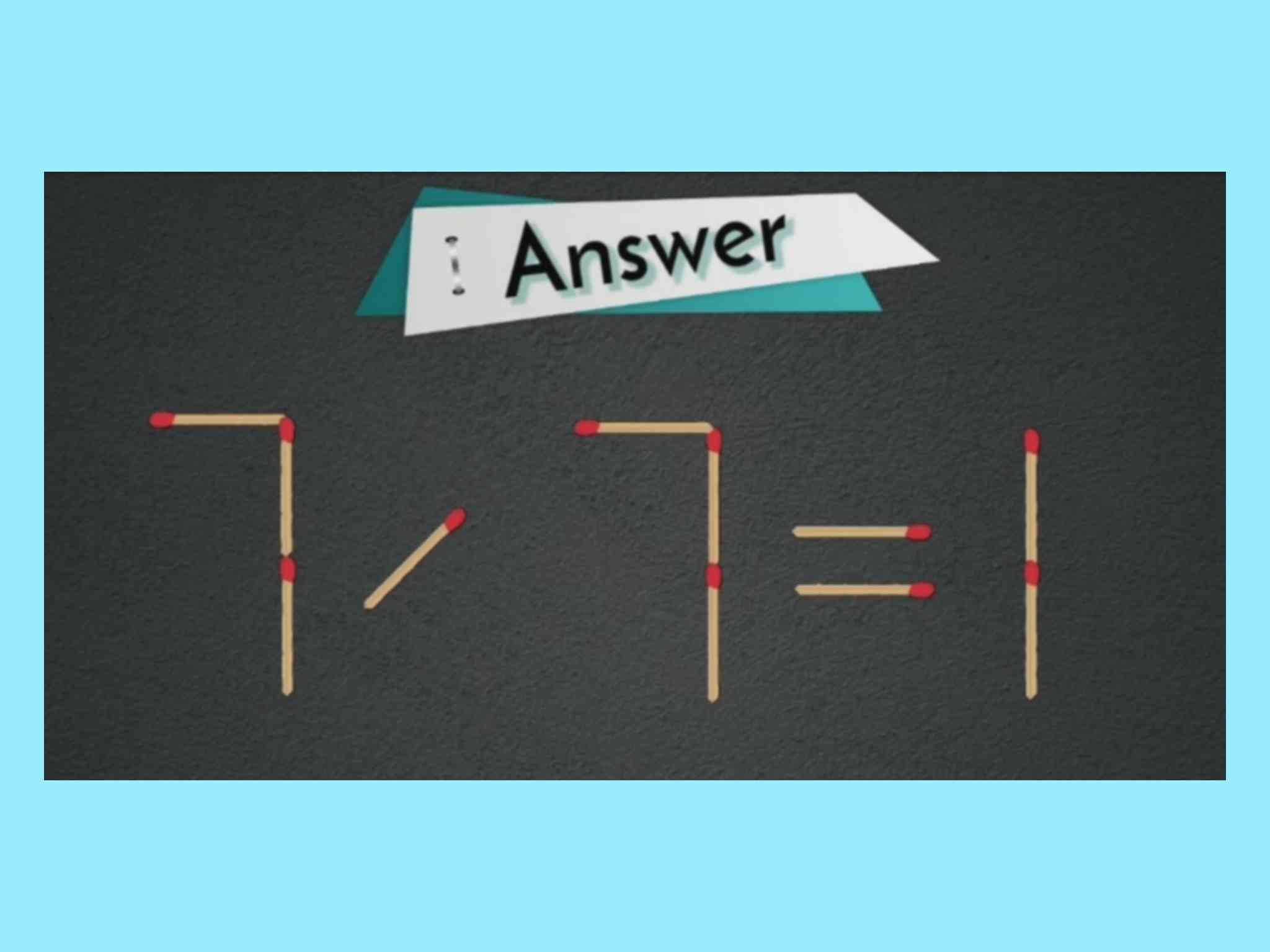 Tes IQ: Bisa Pecahkan Kuis Matematika dengan Pindahkan Satu Korek Api ... Tes IQ: Bisa Pecahkan Kuis Matematika dengan Pindahkan Satu Korek Api ...