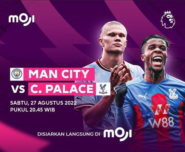 Jadwal Liga Inggris Manchester City Vs Crystal Palace Sabtu 27 Agustus