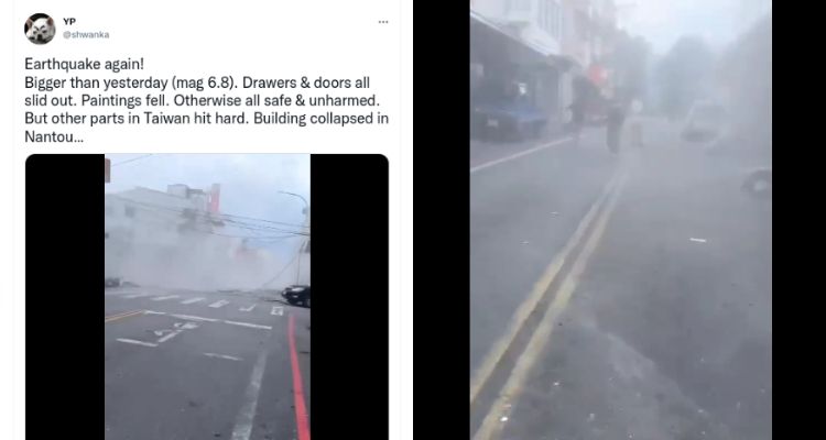 Gempa Bumi Kembali Mengguncang Taiwan, Netizen Bagikan Video Detik ... Gempa Bumi Kembali Mengguncang Taiwan, Netizen Bagikan Video Detik ...