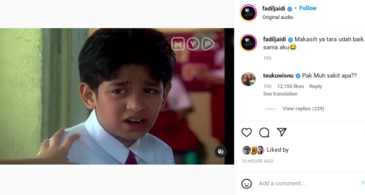 Fadil Jaidi Unggah Video Main Sinetron Sewaktu Kecil, Netizen: Kalem ... Fadil Jaidi Unggah Video Main Sinetron Sewaktu Kecil, Netizen: Kalem ...