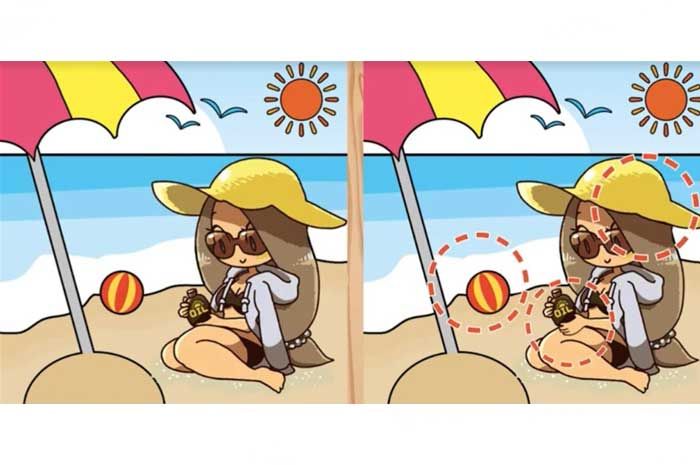 Tes IQ: Saatnya Mantai! Ayo Hitung Berapa Perbedaan pada Gambar Ini ... Tes IQ: Saatnya Mantai! Ayo Hitung Berapa Perbedaan pada Gambar Ini ...