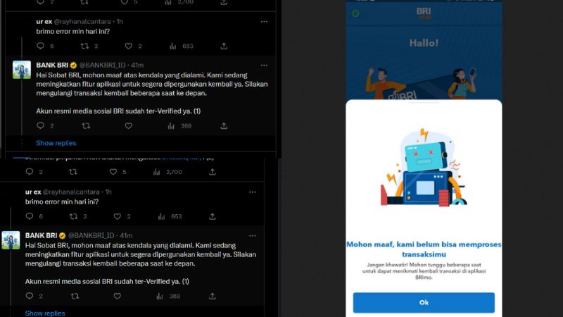 BRImo Eror Hari Ini 1 Juli 2023 Sampai Kapan? BRI Tak Beri Jawaban Pasti BRImo Eror Hari Ini 1 Juli 2023 Sampai Kapan? BRI Tak Beri Jawaban Pasti