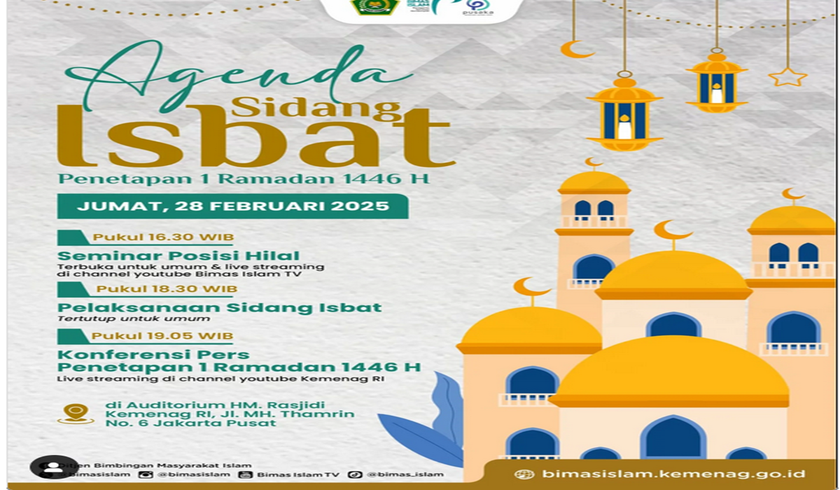 INFO AGENDA Sidang Isbat Penetapan 1 Ramadhan 1446 H Rangkaian ... INFO AGENDA Sidang Isbat Penetapan 1 Ramadhan 1446 H Rangkaian ...