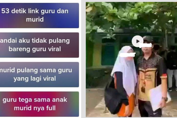 Link Video 53 Detik Murid Dan Guru Viral Di Tiktok Dan Twitter Netizen