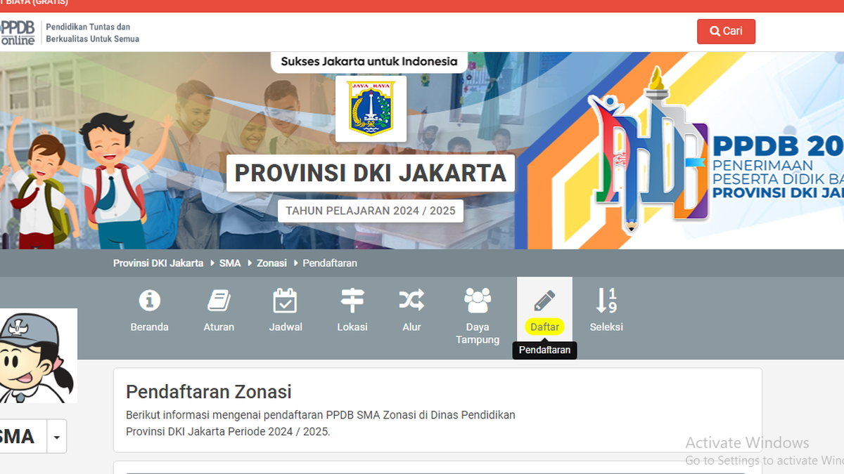 Ppdb Jakarta 2024 Sd Smp Sma Smk Jadwal Ppdb Dki Jakarta 2024