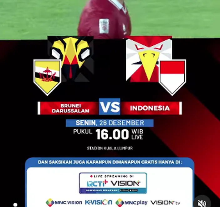 Jadwal Siaran Langsung Indonesia Vs Brunei Pada Piala Aff 2022