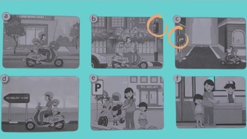 Buatlah Rangkaian Gambar Yang Berisi Rambu Lalu Lintas Tuliskan Cerita