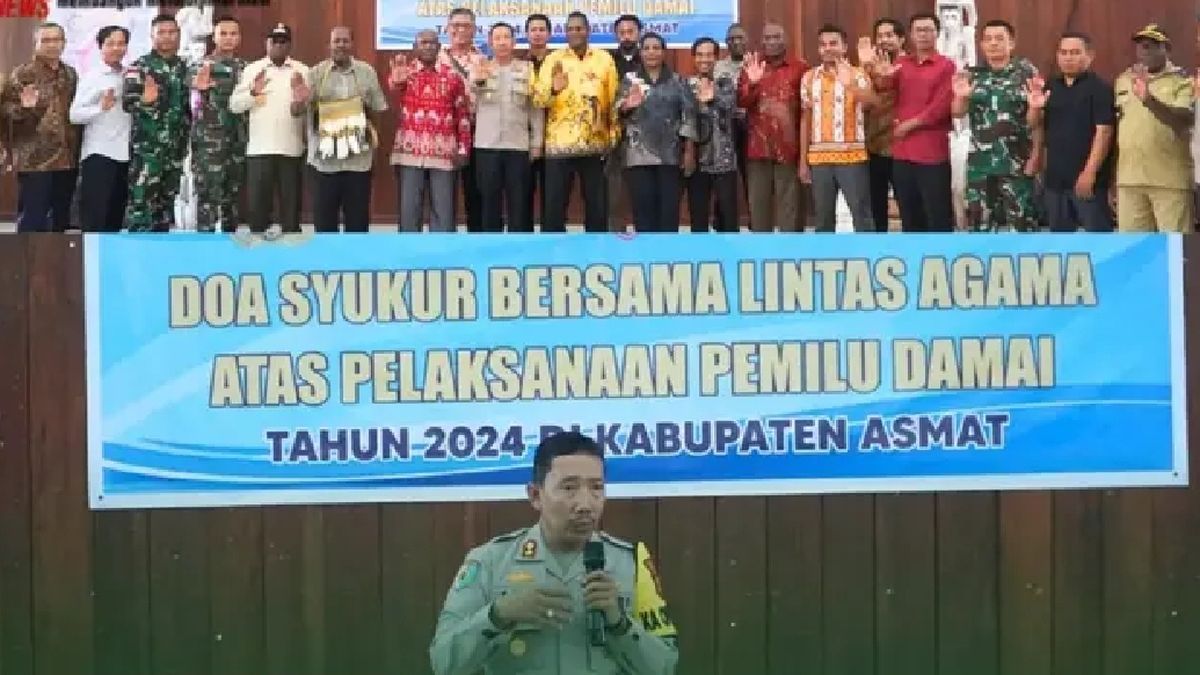 Polres Asmat Gandeng Tni Dan Tokoh Lintas Agama Gelar Doa Syukur Pemilu