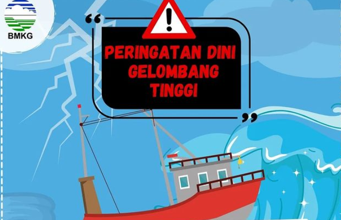 Bmkg Peringatan Gelombang Tinggi Hinga 6 Meter Minggu Sampai Senin