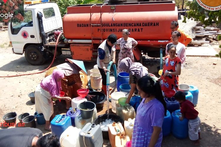 Sejumlah Wilayah Di Kuningan Alami Kekeringan Bpbd Tanggap Salurkan